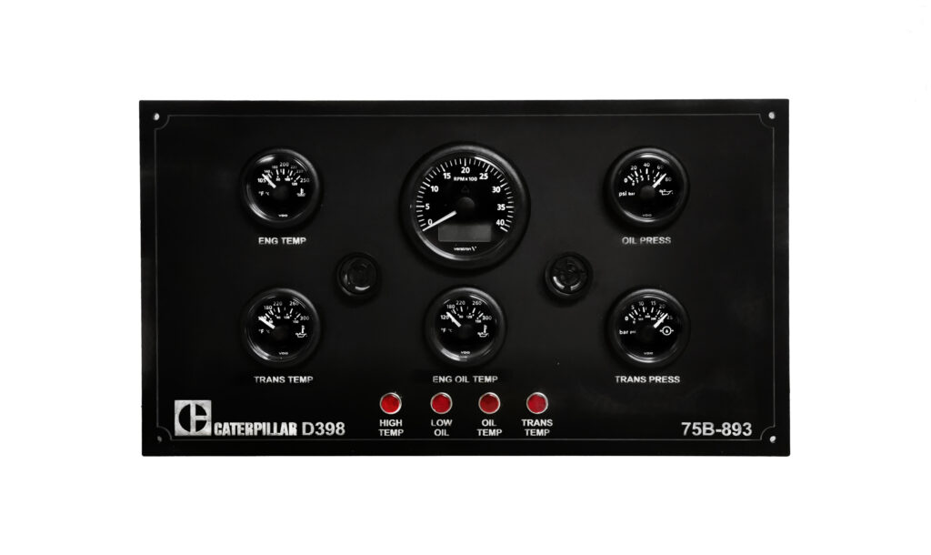 Custom Set of Caterpillar Marine Instrument Panels – 16 ViewLine VDO ...