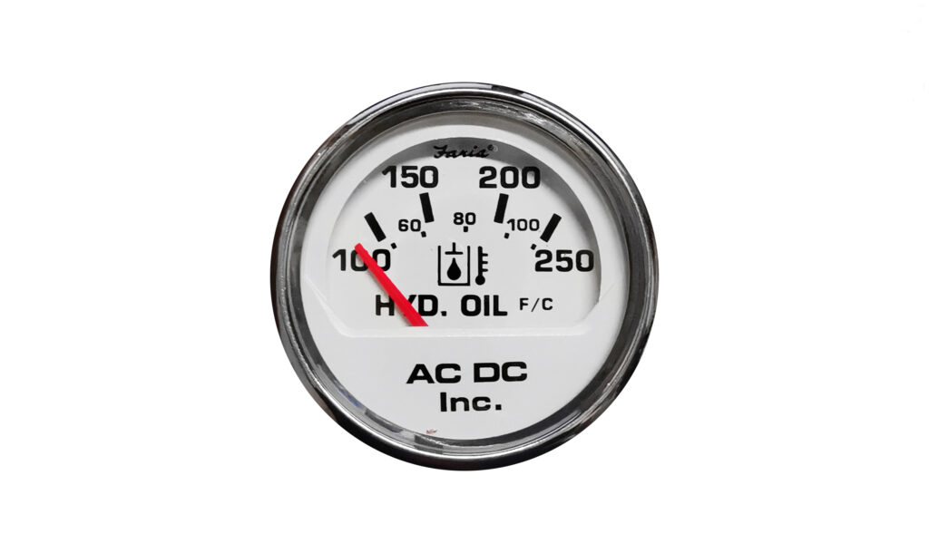 Hyd Oil Temperature 100-250 F/ 60-100 C Gauge Part No. 390765 | AC DC ...