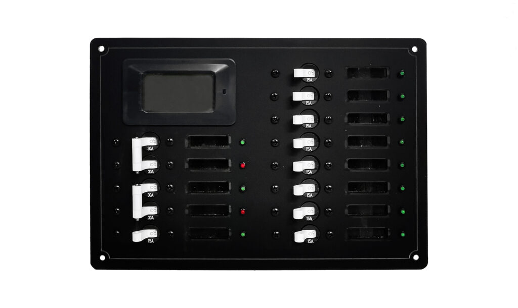 15A AC Power Distribution Panel with Blue Sea Systems Switches | AC DC ...