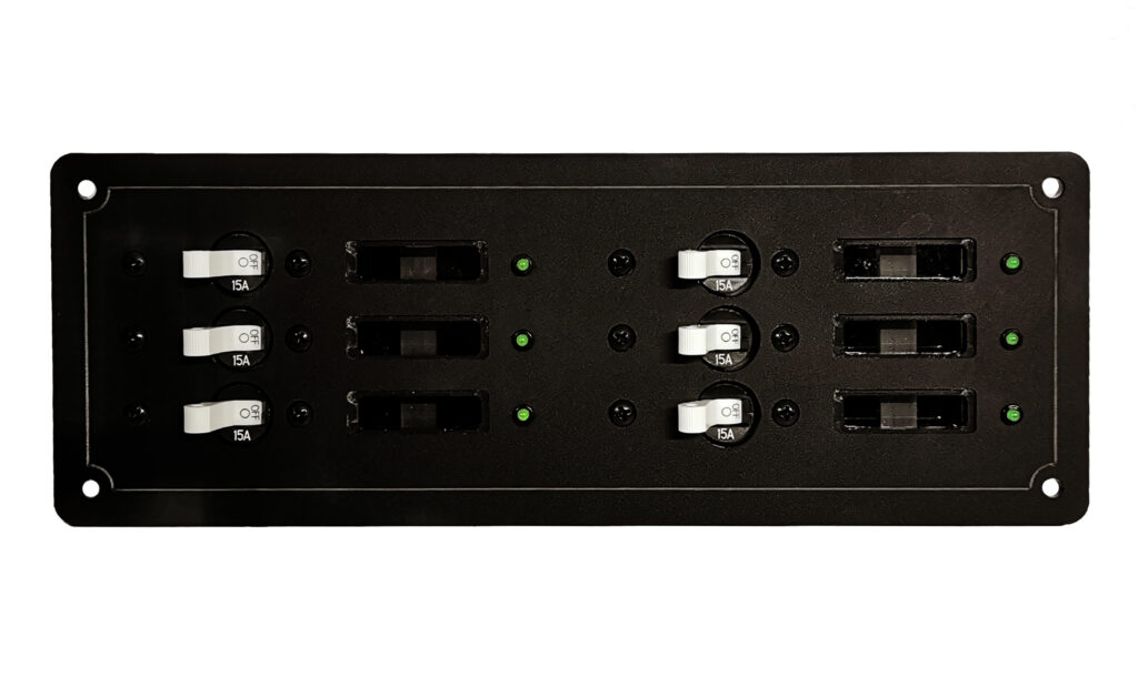 15A AC Power Distribution Panel with Blue Sea Systems Switches | AC DC ...