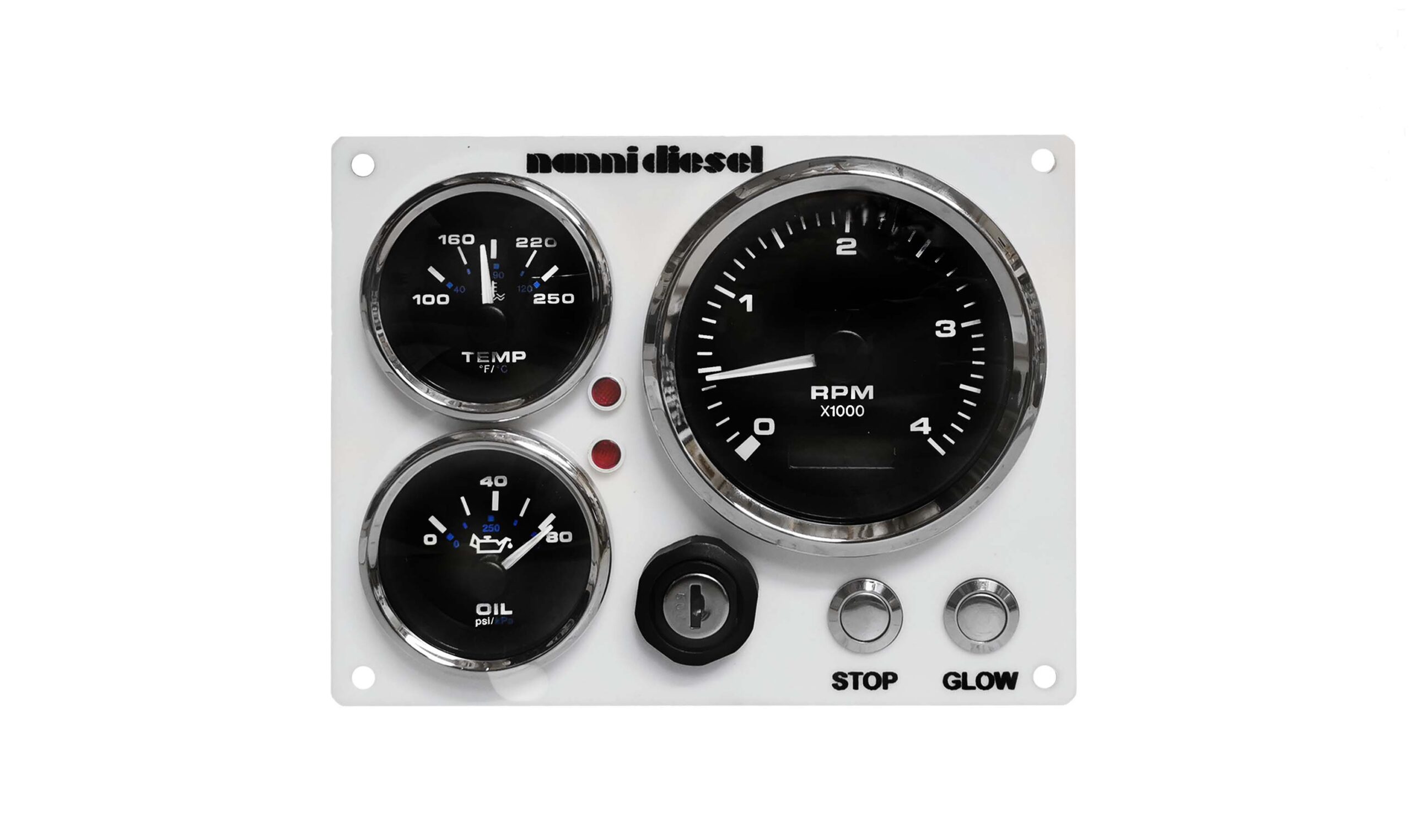 Custom Diesel Engine Electronic Panel | AC DC Marine Inc. Marine ...