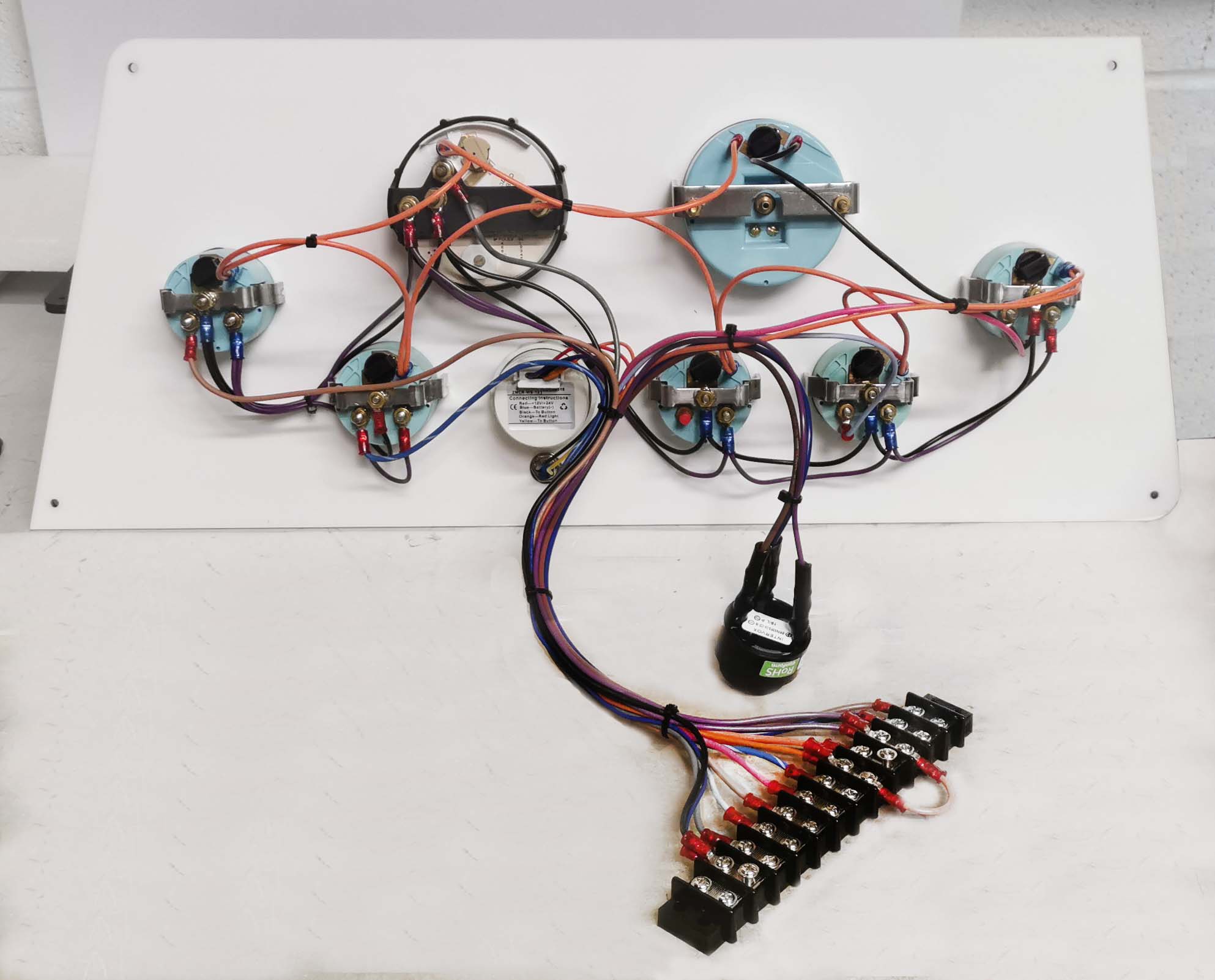 Custom Diesel Dual Engine Electronic Panel | AC DC Marine Inc. Marine ...