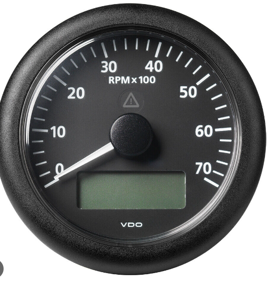 VDO Switzerland Marine 3-3/8″ (85mm) Viewline Tachometer W/Multi ...