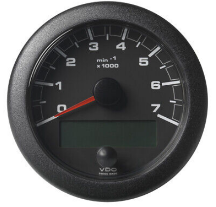 VDO Marine 3-3/8″ (85mm) Oceanlink Tachometer w/Multi-Function Display ...