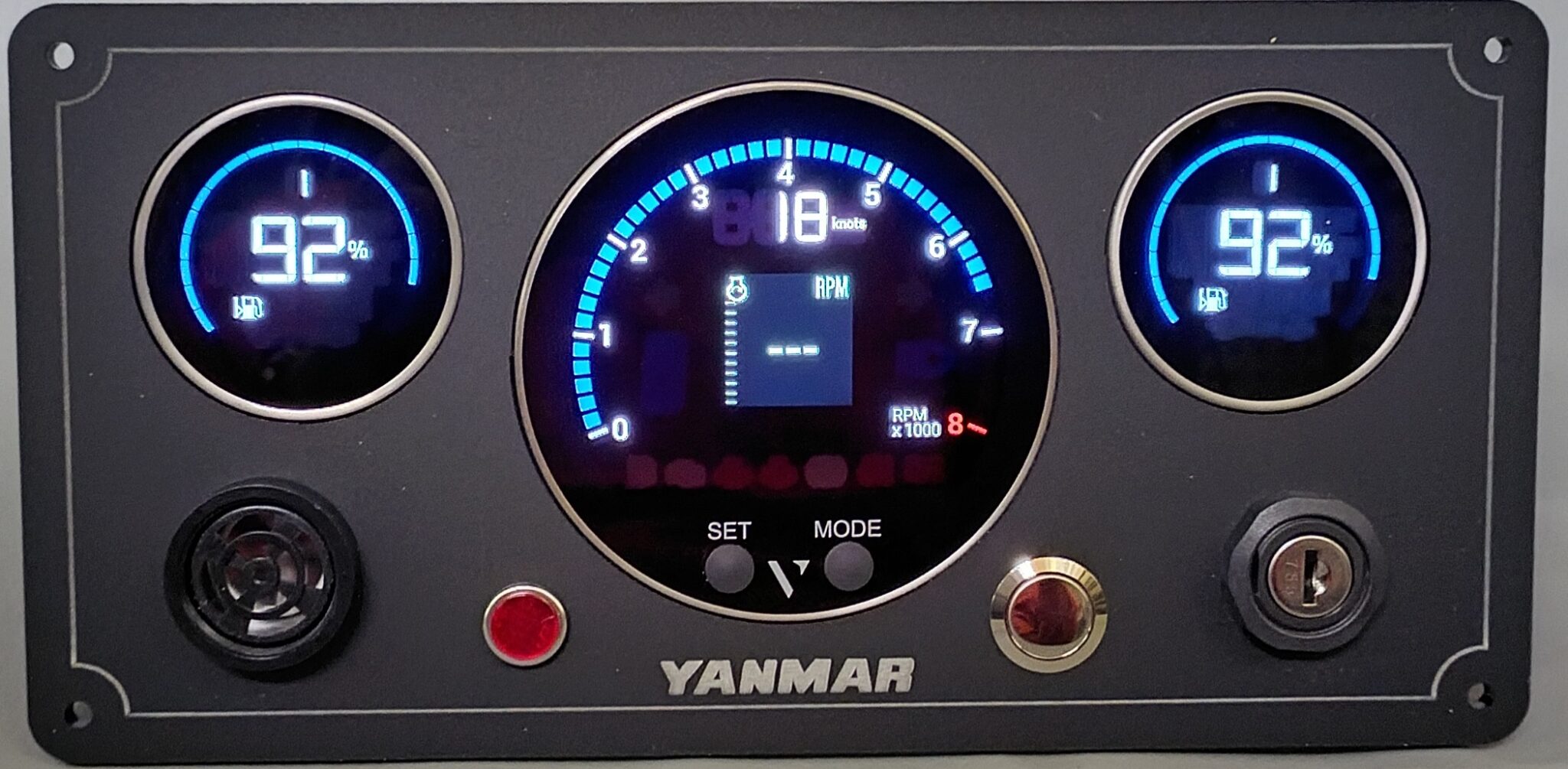 Yanmar Engine Digital Panel with 3 VMH Gauges + Built-In NMEA Converter ...