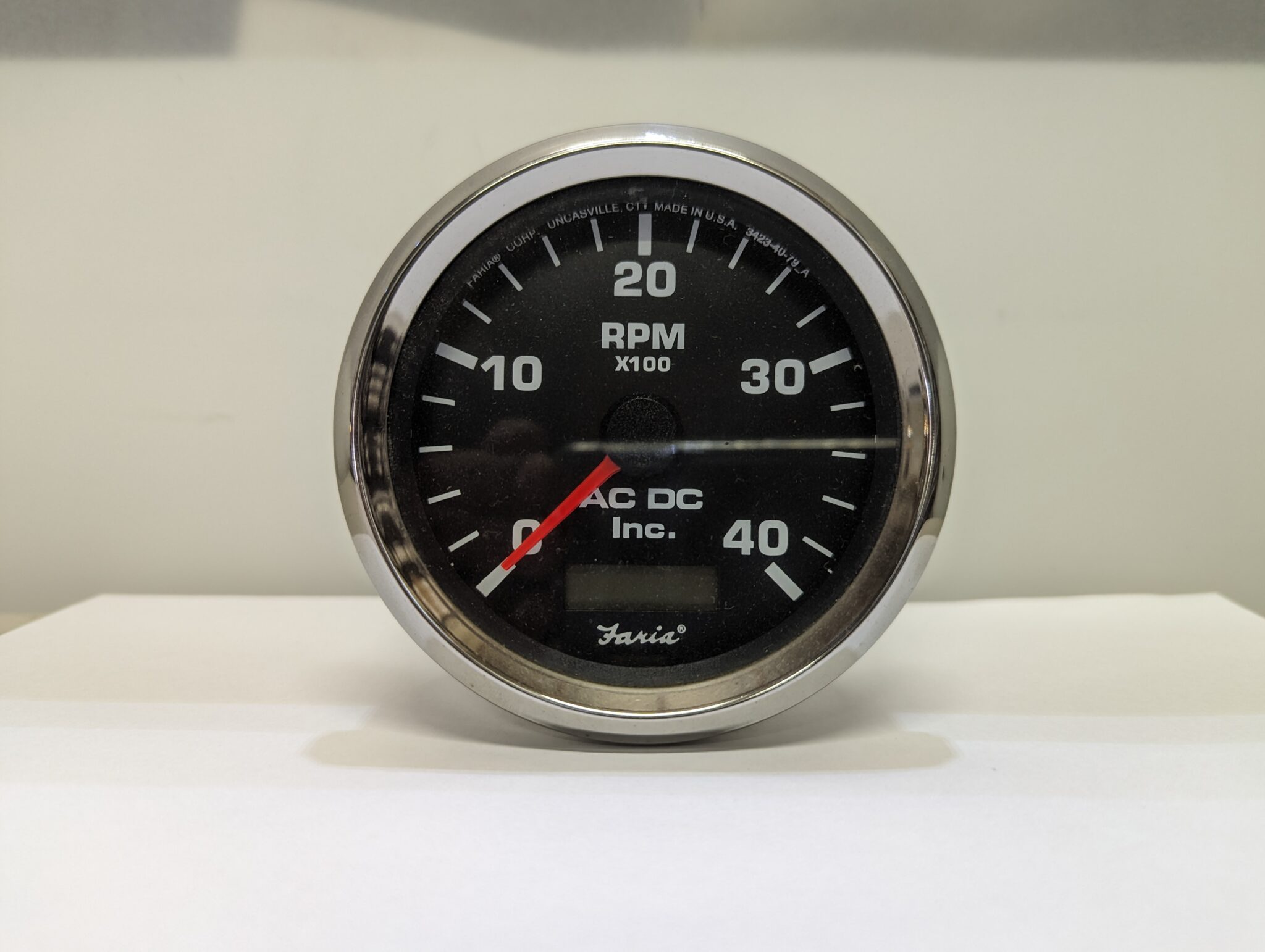 AC DC Tachometer 4000 RPM black with hour meter LCD display – magnetic ...