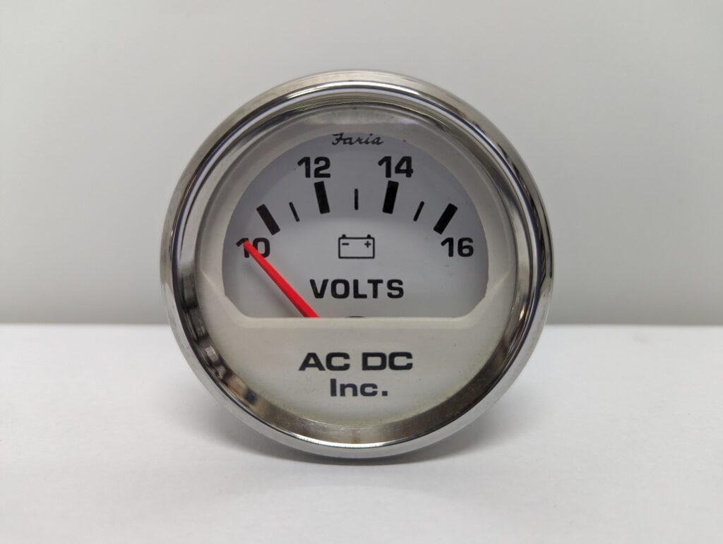 AC DC Voltmeter 12V Part No. VP0314A | AC DC Marine Inc. Marine ...