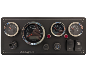 Catalina Yachts Panel + Rocker Switches with 4 Cockpit Gauges (Made in ...