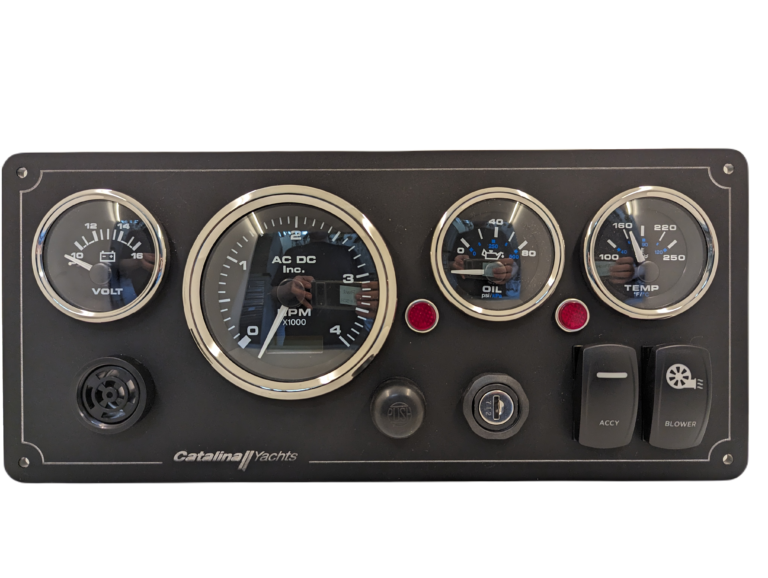 Catalina Yachts Panel + Rocker Switches with 4 Premier Gauges (Made in ...