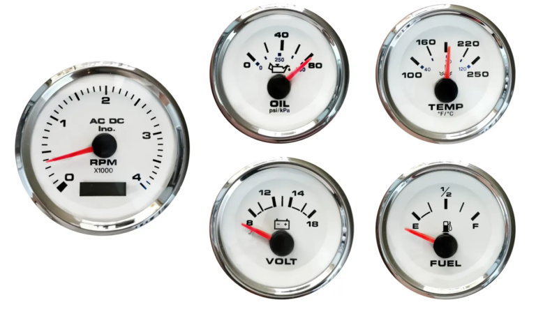 Custom Cummins Dual Engine Panel with Rocker Switches 10 Premier Gauges ...