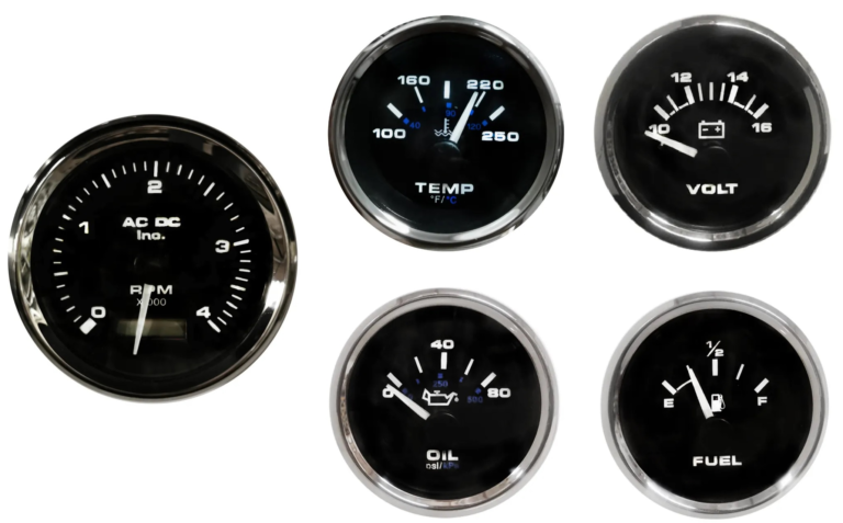 Custom Cummins Dual Engine Panel with Rocker Switches 10 Premier Gauges ...