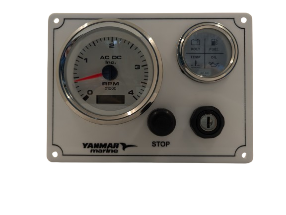 Yanmar Diesel Engine Panel with 1 Premier Tachometer + LED Multi-Alarm ...