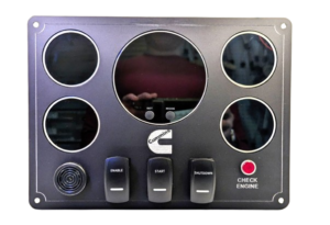 Cummins Engine Digital Instrument Panel with 5 VMH Gauges (Made in USA ...
