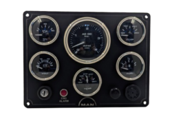MAN Marine Engine Boat Instrument Panel 6 Premier Gauges (Made in USA ...