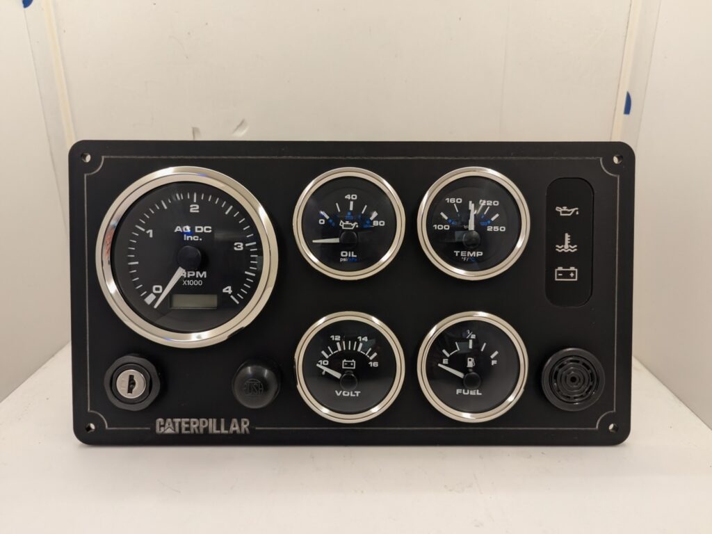 Caterpillar Diesel Marine Engine Panel 5 Premier Gauges (Made in USA ...