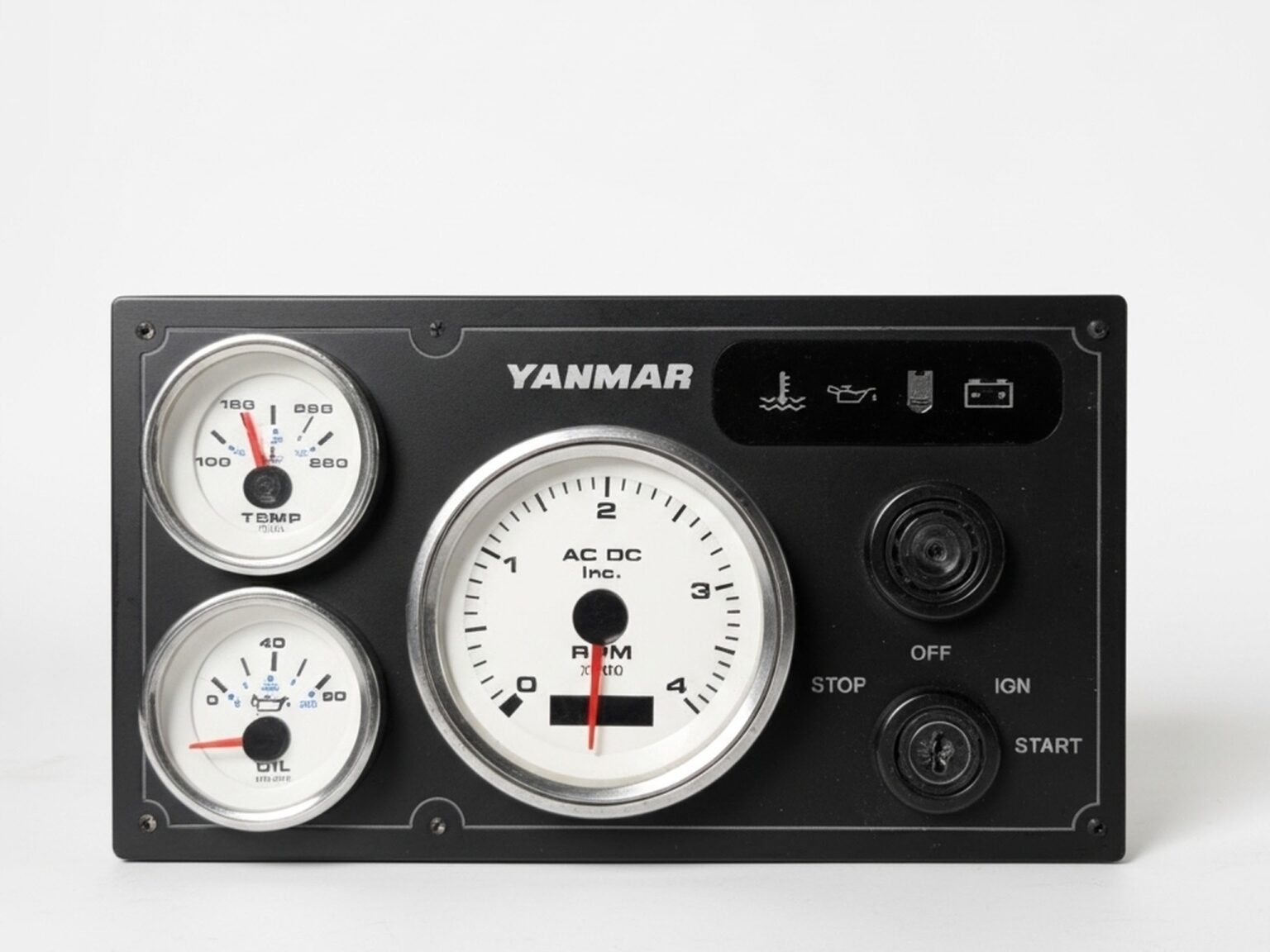 Yanmar Engine Instrument Panel 3 Premier Gauges (Made in USA) | AC DC ...