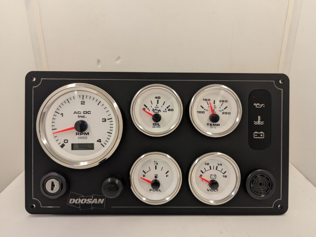 Doosan Diesel Engine Instrument Panel 5 Premier Gauges (Made in USA ...