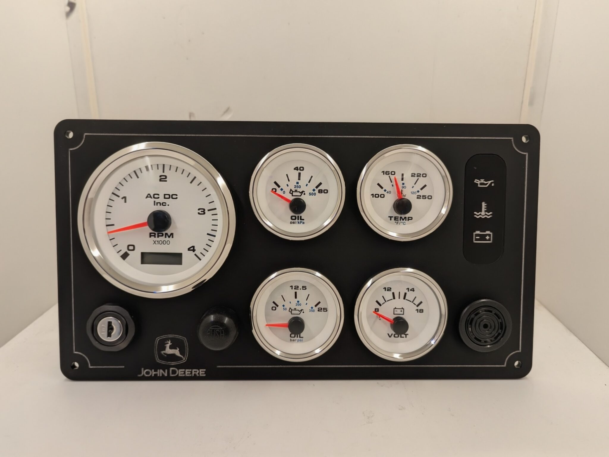 John Deere Diesel Marine Instrument Panel – 5 Premier Gauge (Made in ...