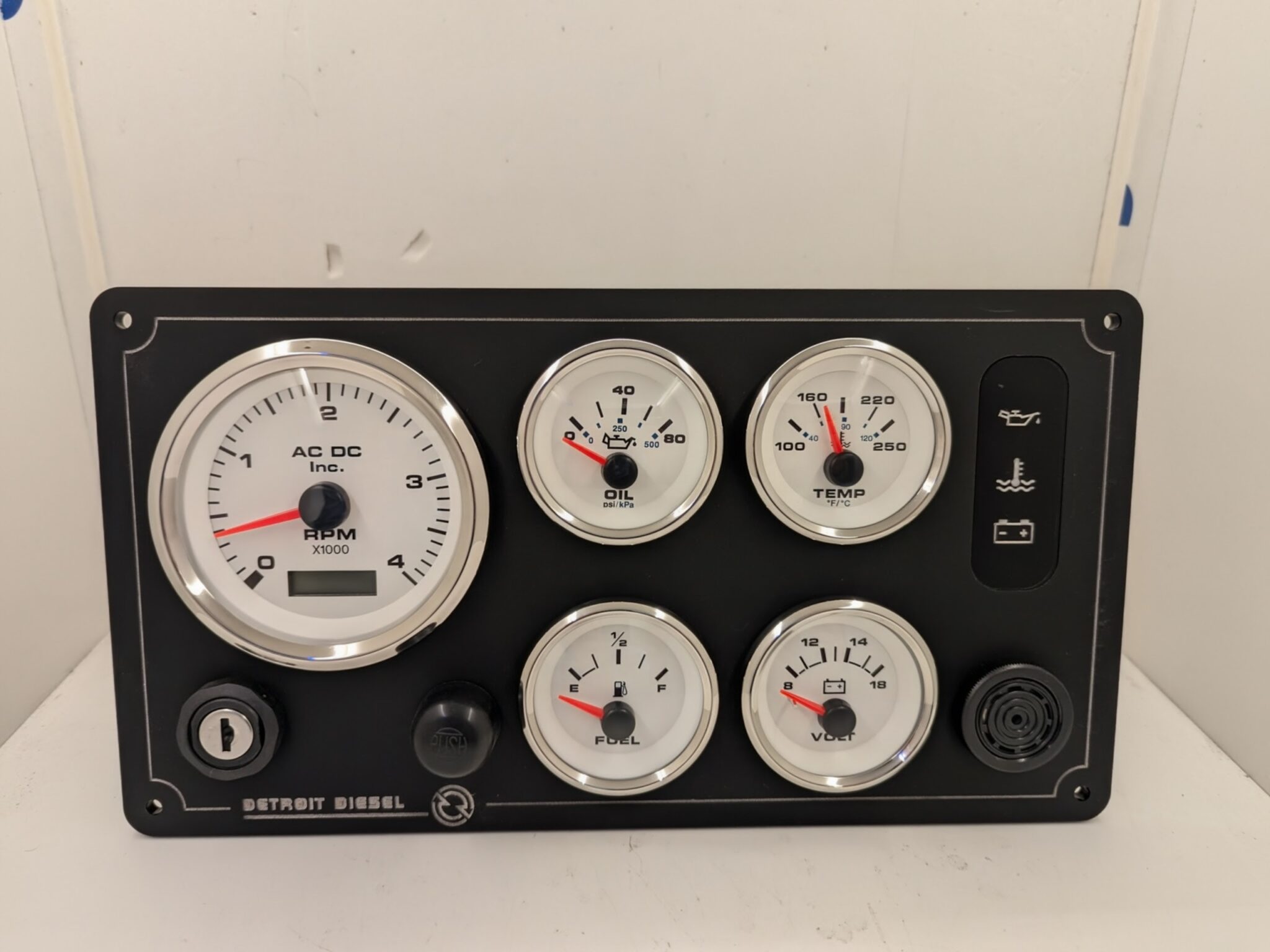 Detroit Diesel Marine Panel 5 Premier Gauges (Made in USA) | AC DC ...