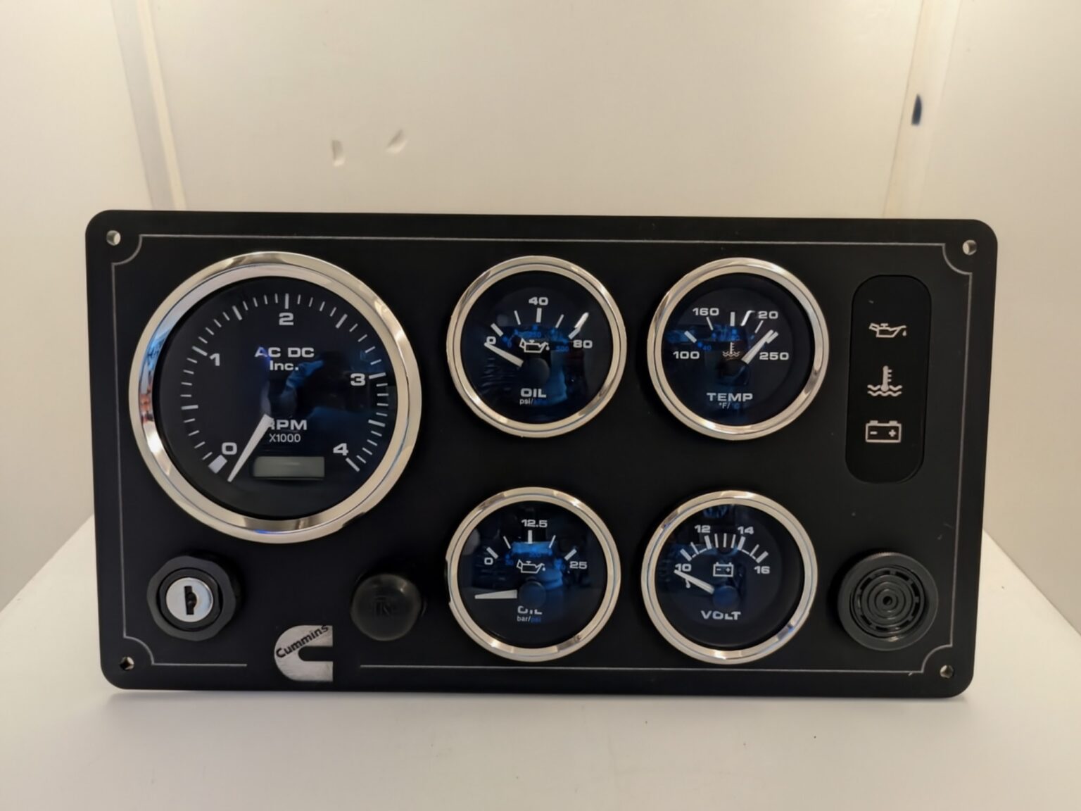 Caterpillar Diesel Marine Engine Panel 5 Premier Gauges (Made in USA ...