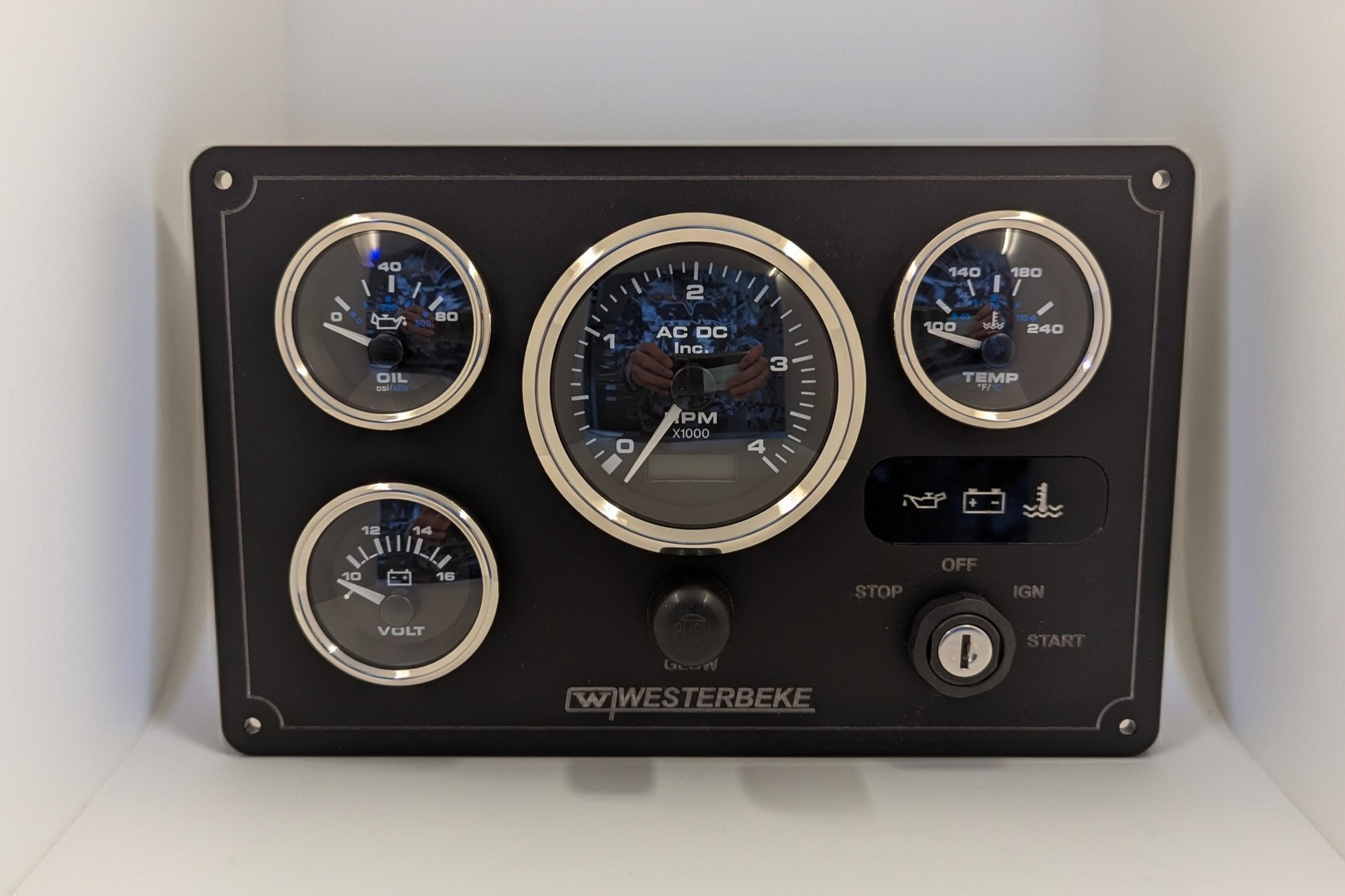 Westerbeke Marine Instrument Panel 4 Premier Gauges (Made in USA) | AC ...