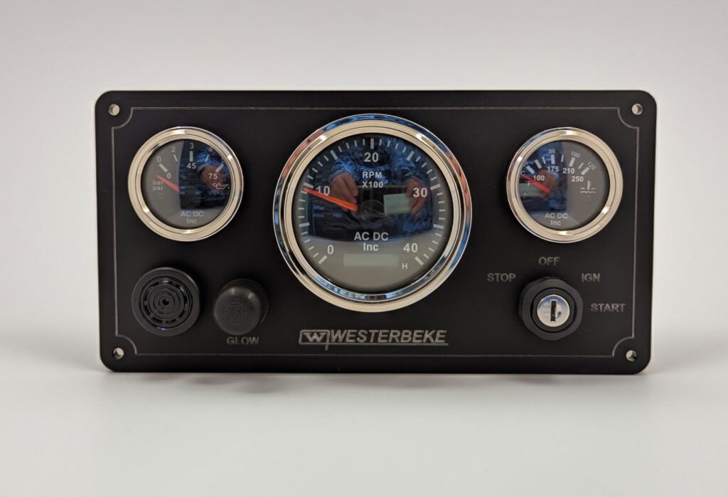 Westerbeke Marine Engine Panel – 3 Offshore Gauges | AC DC Marine Inc ...