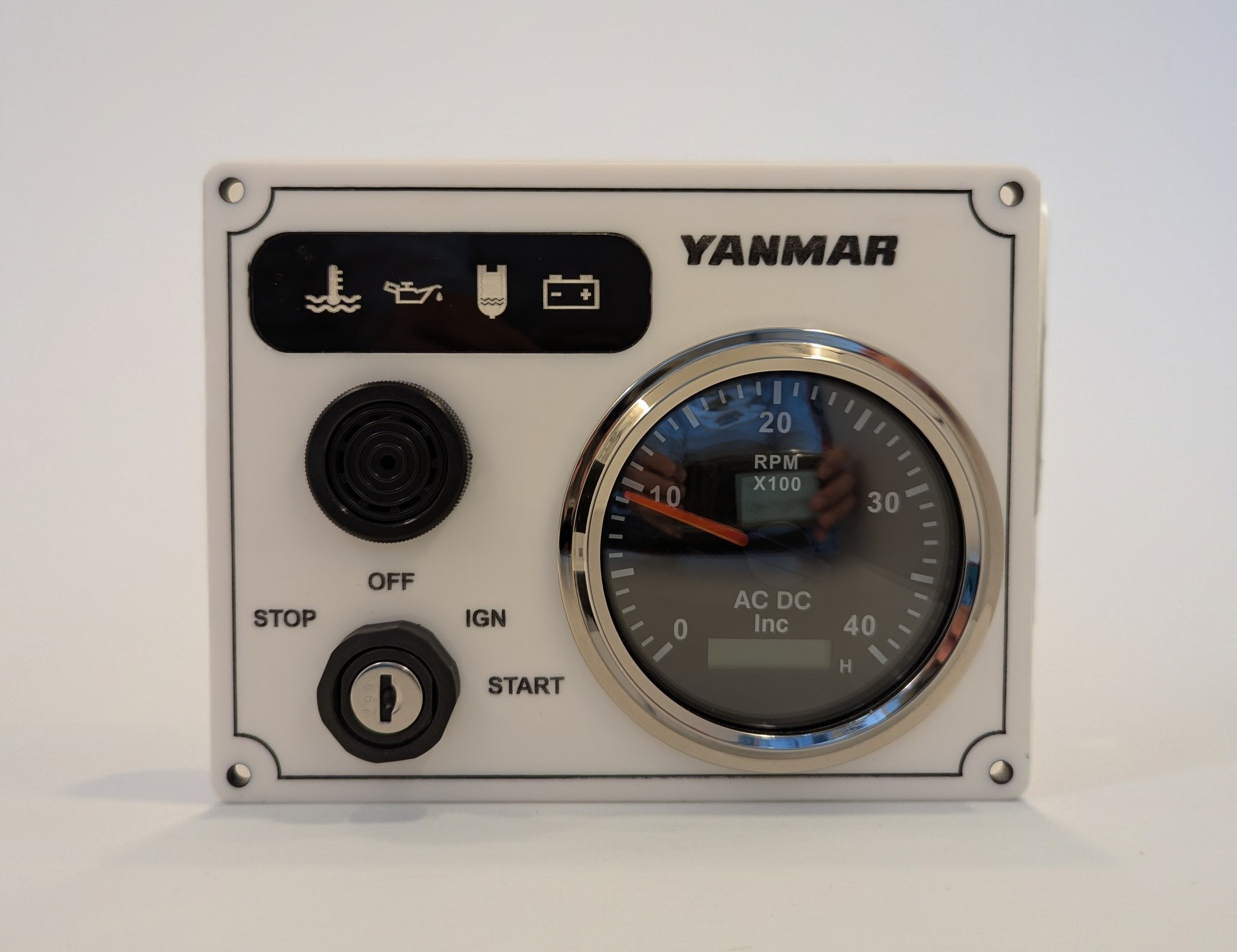 Yanmar Diesel Engine Panel 1 Offshore Tachometer Gauge | AC DC Marine ...