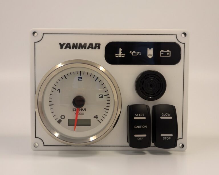 Yanmar Engine Panel with Rocker Switches 1 Premier Tachometer (Made in ...